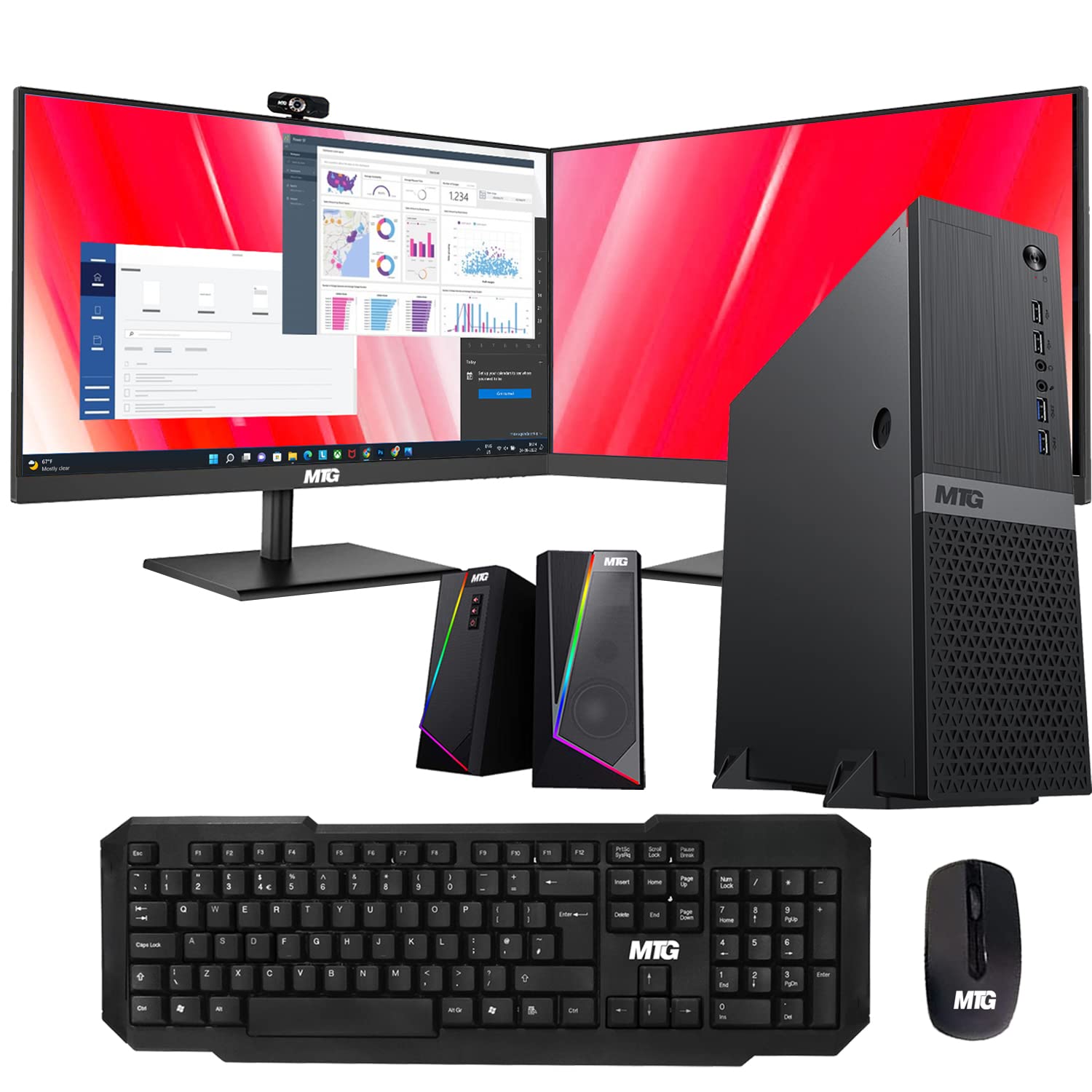 Amazon.com: MTG Aurora Business Computer Desktop PC- Intel Core i7 4th ...