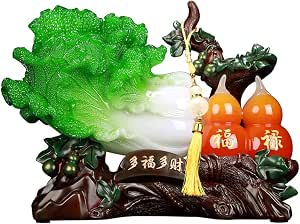 ZEDARO Feng Shui Ornaments Cabbage Statues Traditions Sculptures ...