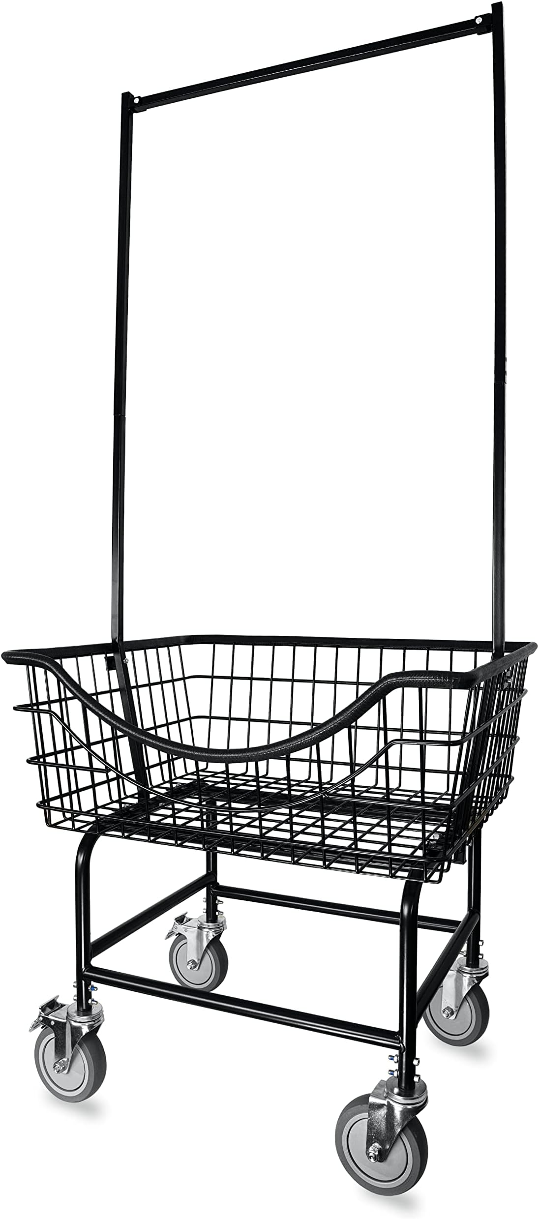 Amazon.com: R&B Wire™ 96B58 Residential Rolling Wire Laundry Cart with ...
