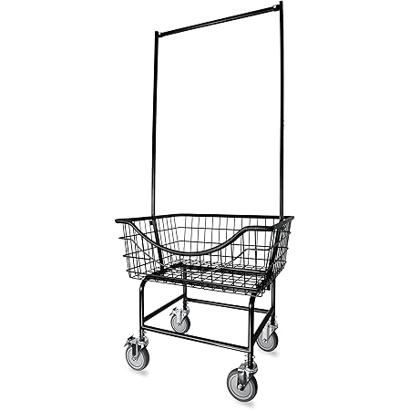 Amazon.com: R&B Wire™ 100E58 Heavy Duty Wire Laundry Cart with Double ...