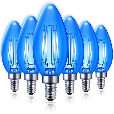 E12 LED Candelabra Bulb 8W,100W Equivalent Dimmable Chandelier Edison ...