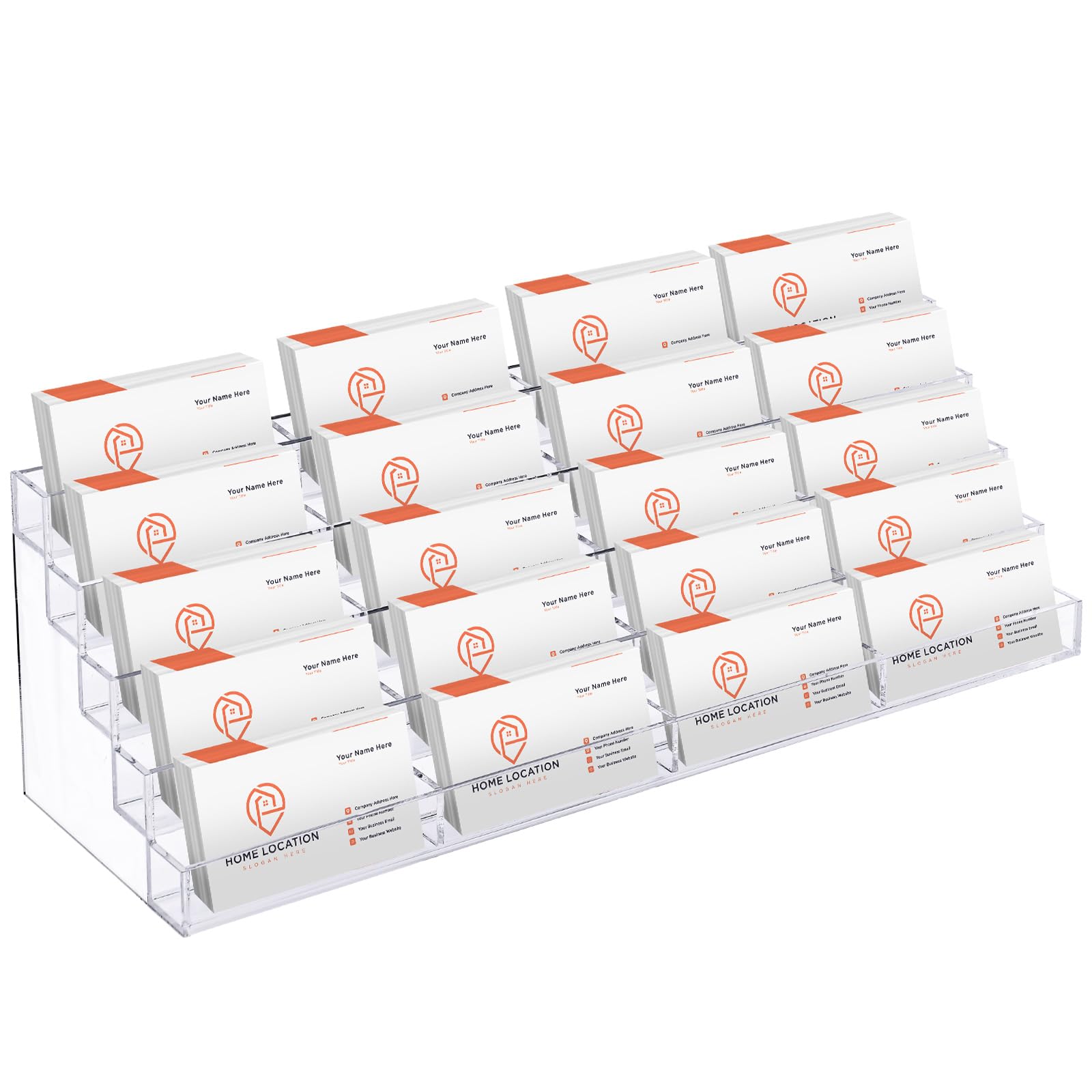 Geetery Acrylic Business Card Holder For Desk Business Card Stand ...