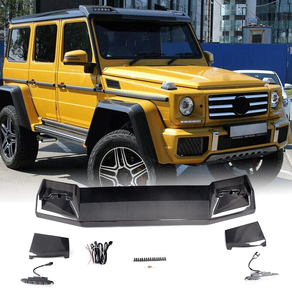 Amazon.com: Carbon Fiber Front Roof Spoiler for Mercedes Benz G Class ...