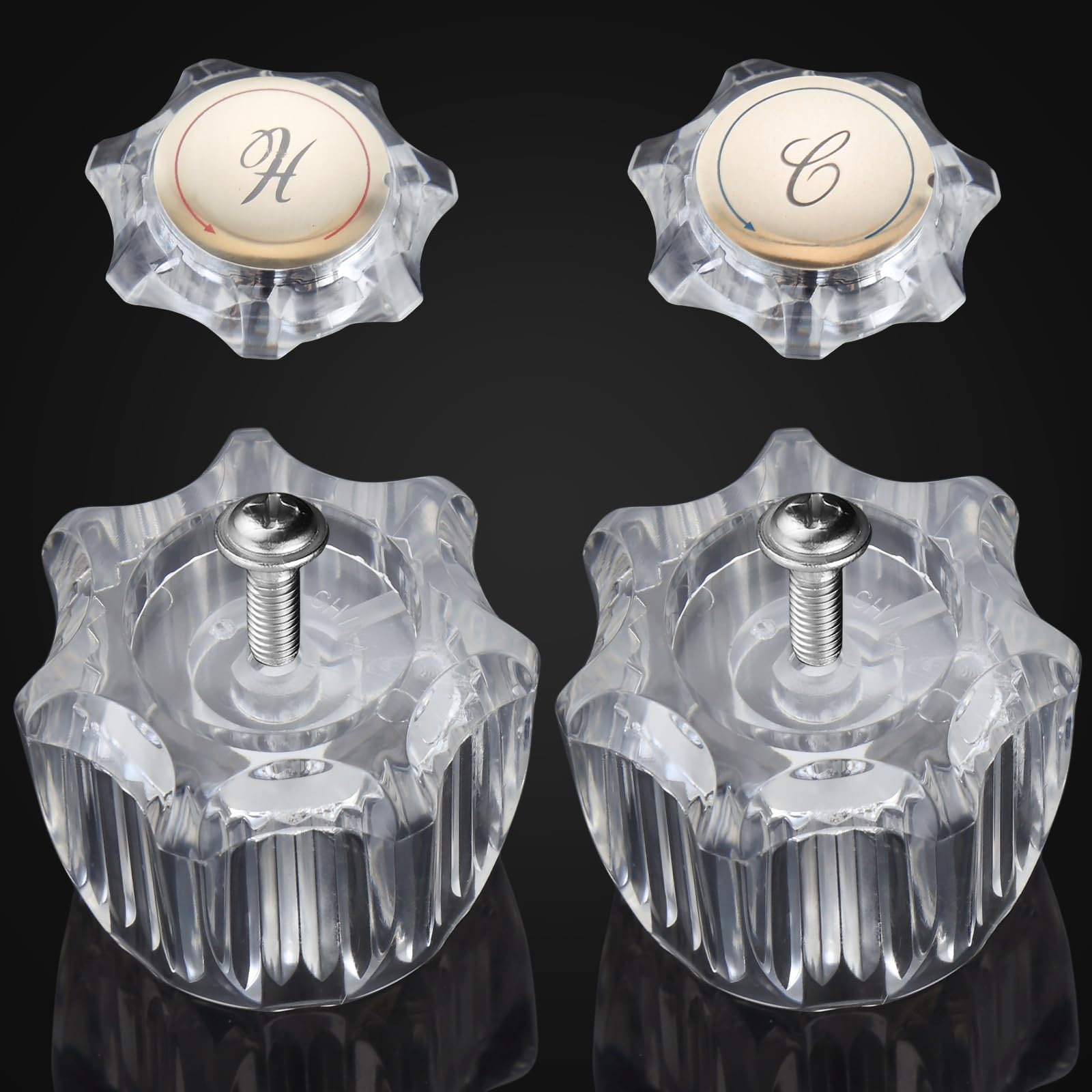 Shower Knob Replacement for Delta Knobs Replacements, Hot and Cold ...