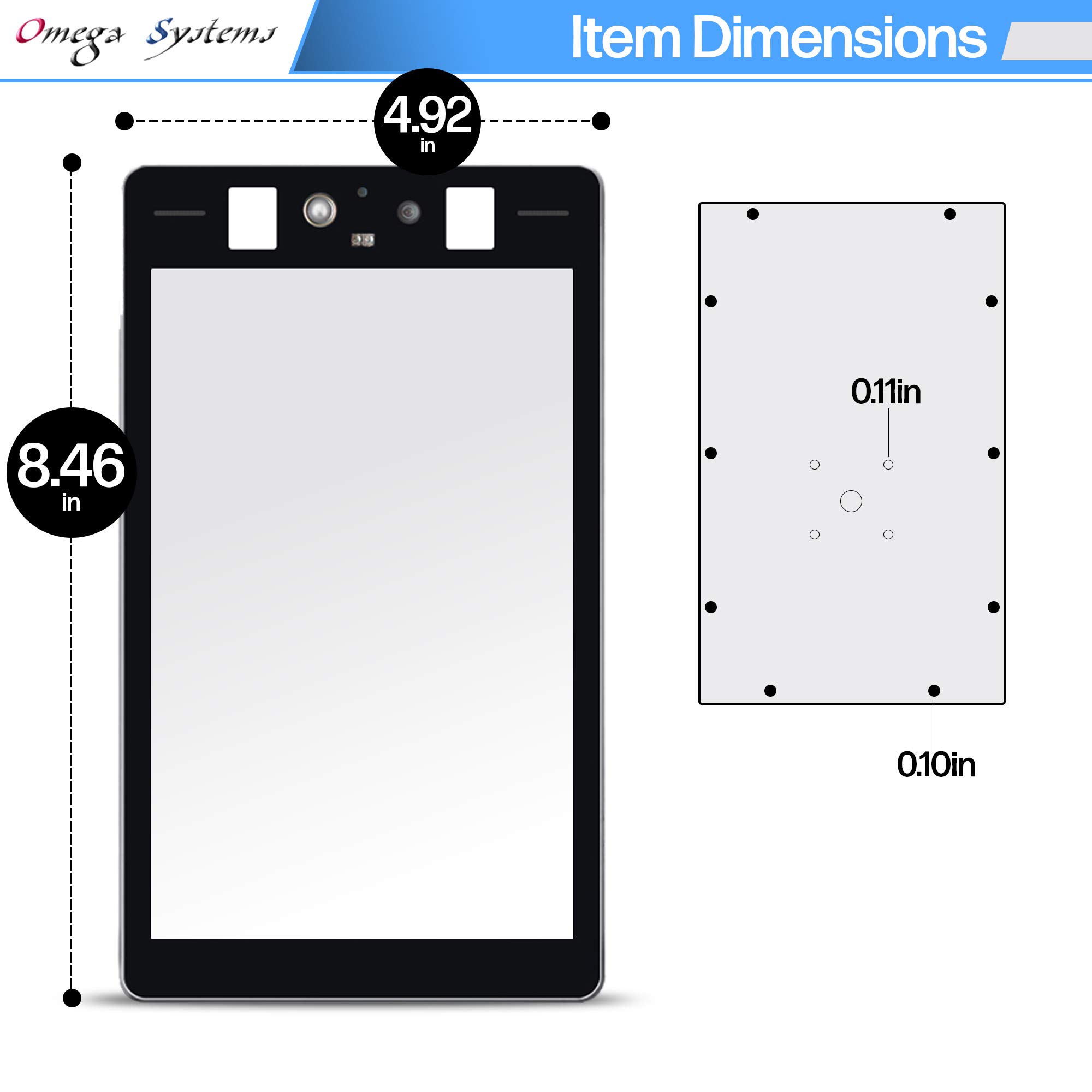 Buy Omega Systems Temperature Face Recognition Body Temperature Kiosk ...