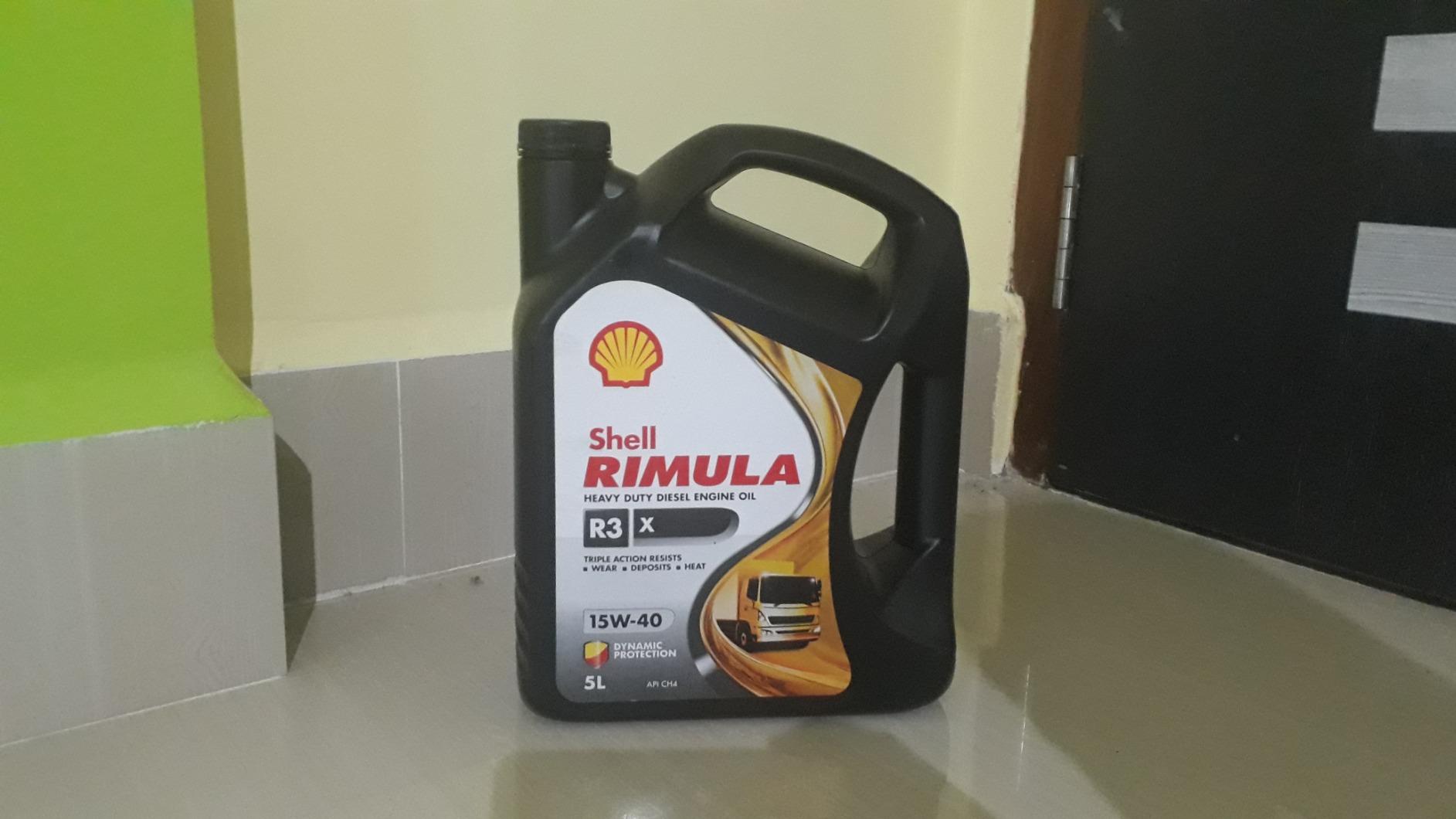 Shell Rimula R3X 15W-40 API CH4 Plus Heavy Duty Diesel Engine Oil (5L ...