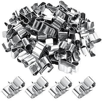Amazon.com: 50 Pcs Trailer Wire Clips,Metal Cable Clips Stainless Steel ...