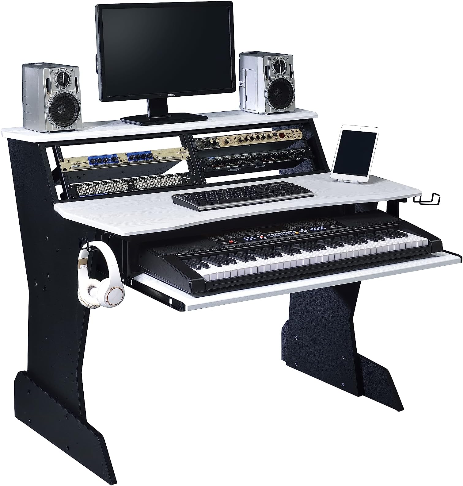 Amazon.com: Musiea EX100 Series Music Studio Desk Workstation with 3 x ...