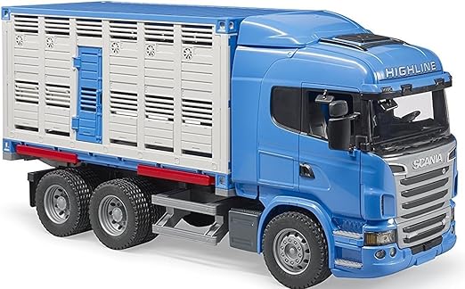 Amazon.com: Scania R-Series Cattle Transport Truck w 1 Cattle ...