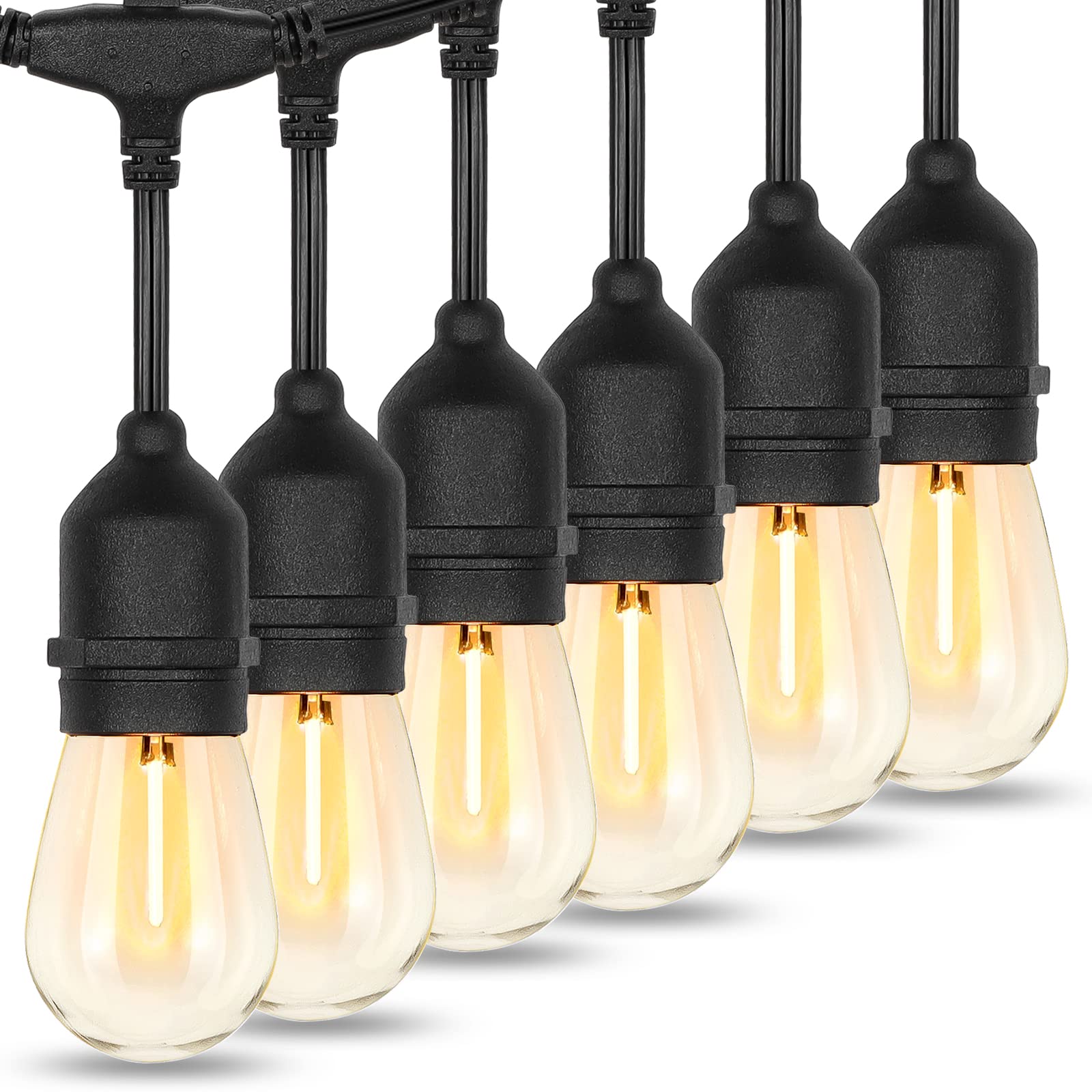 240FT(8Ã—30FT) Outdoor String Lights, 2700K Outdoor Patio Lights with ...