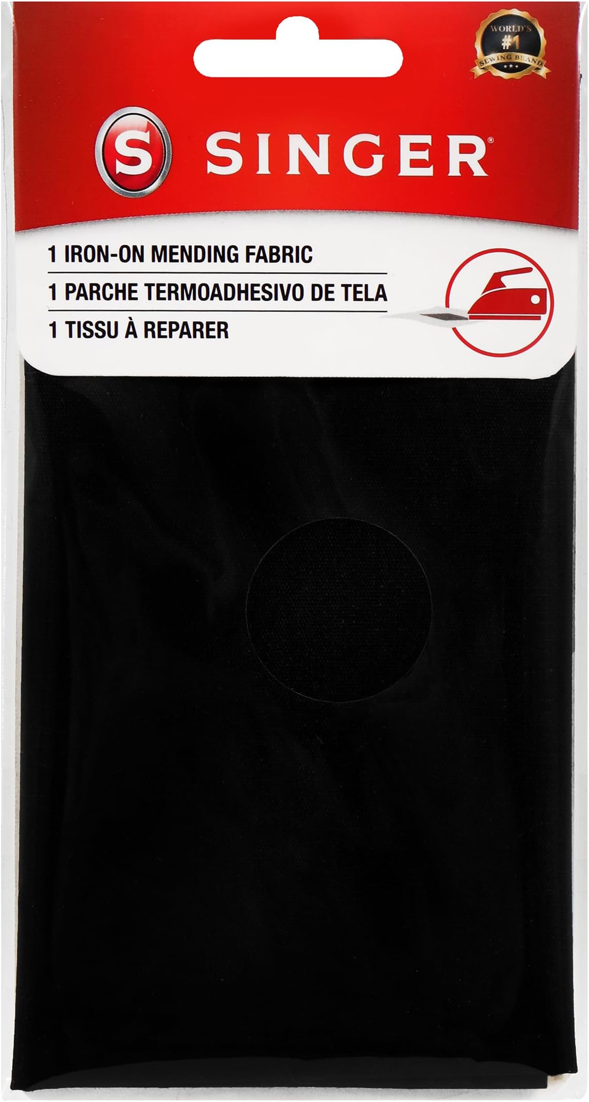 Amazon.com: SINGER Iron-On Mending Fabric – Black – 7in x 16in : Arts ...