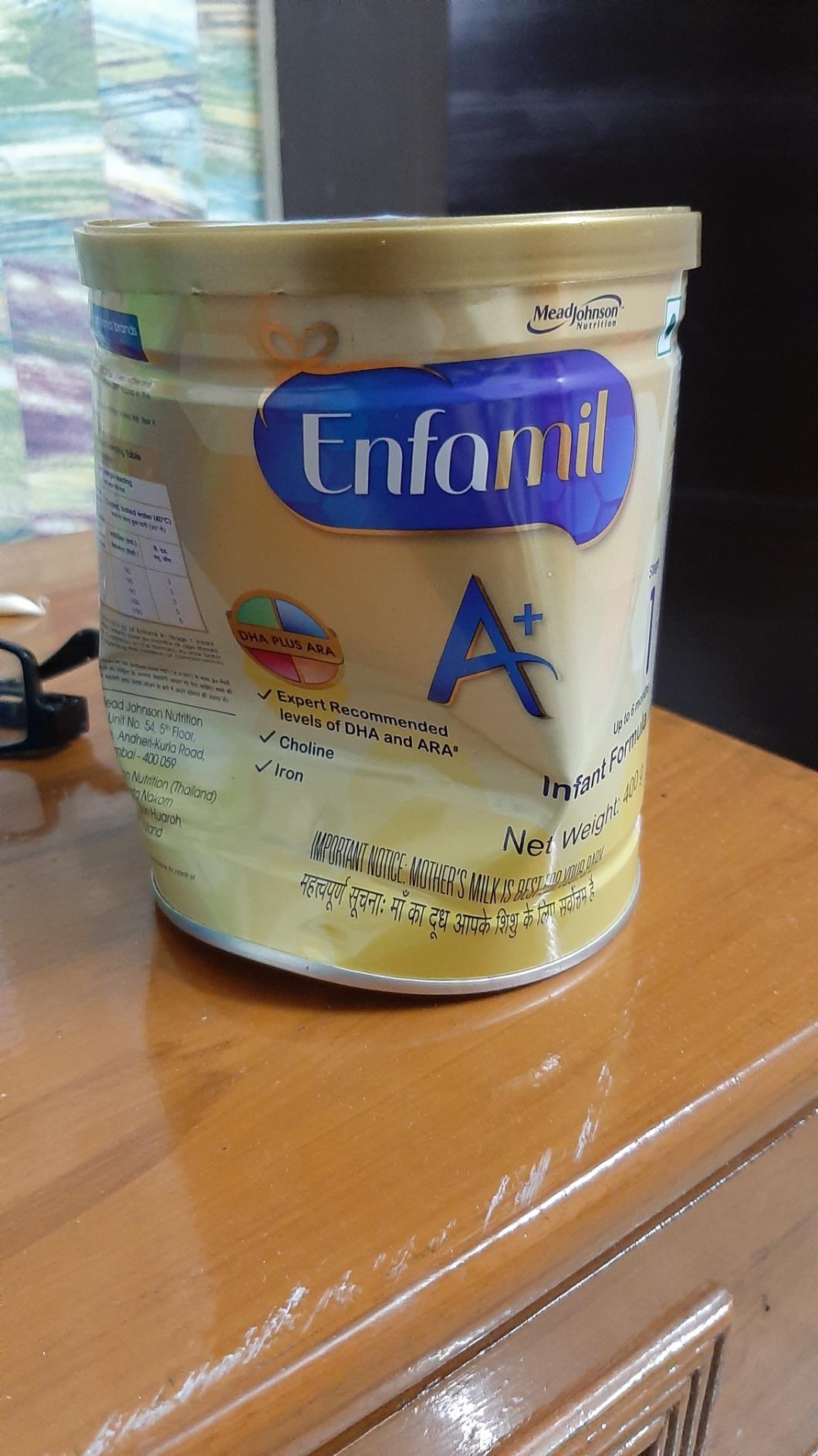Buy Enfamil A+ Stage 1: Infant Formula (0 to 6 months) 400gm Online at ...