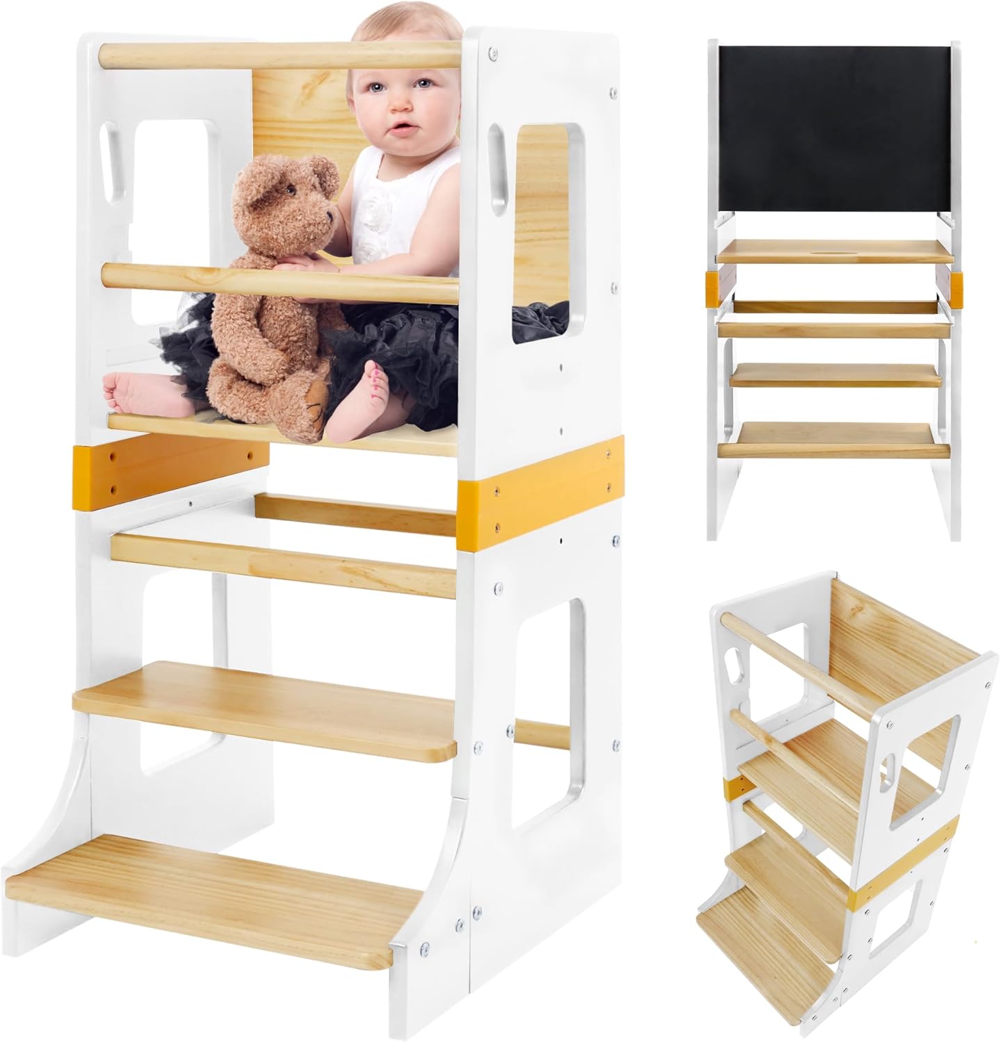 Amazon.com: Weyderk Toddler Standing Tower Step Stool for Kitchen ...