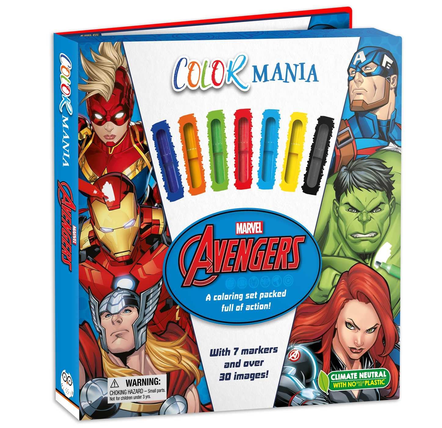 Amazon.com: Marvel Avengers: Colormania: with 7 Felt Tip Pens and 30 ...