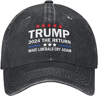 Amazon.com: RDATWBE Trump 2024 The Return Hat Make Liberals Cry Again ...