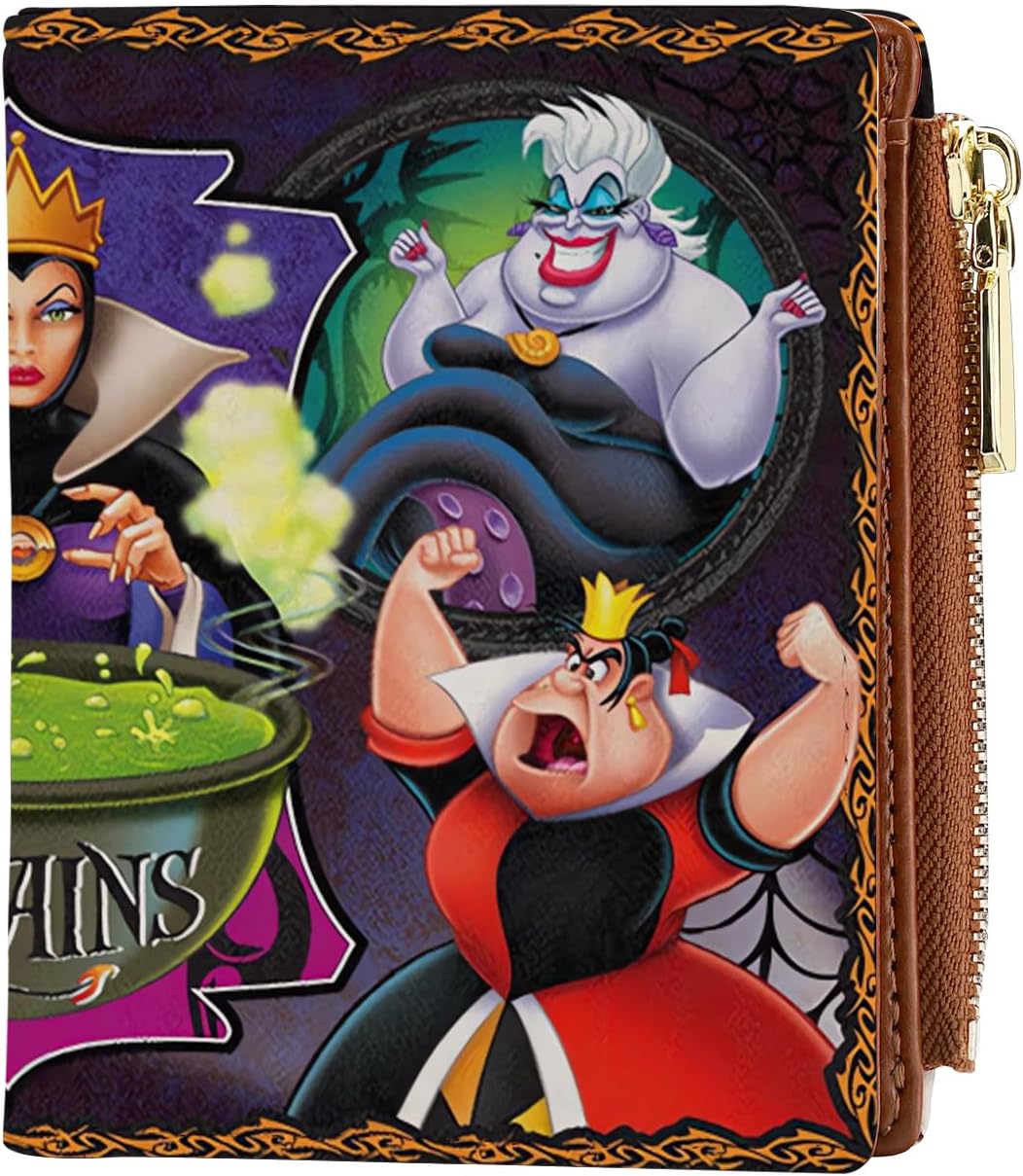 Amazon.com: KBVWHW Cartoon Animation Faux Leather Wallet Witch Inspired ...