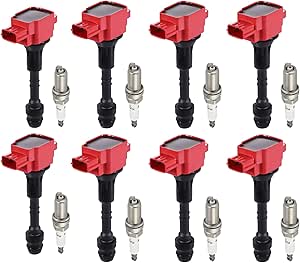 Amazon.com: Pindex 8 Pack Ignition Coils and Iridium Spark Plugs,UF510 5018 Coil Pack Kits ...
