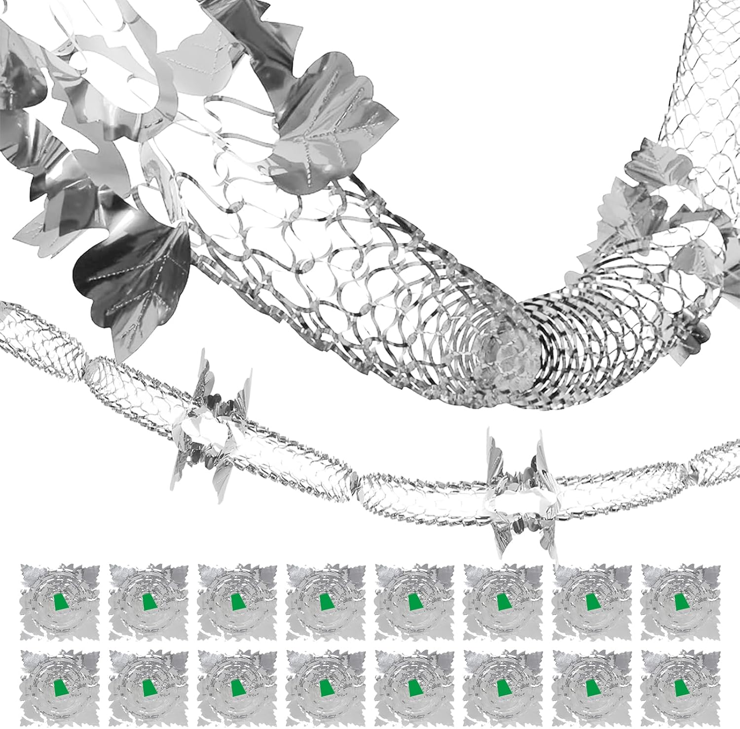 16 Pack Foil Christmas Decorations - Elegant Christmas Ceiling ...