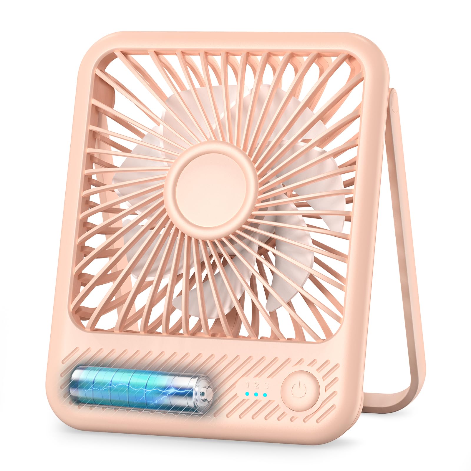 Amazon.com: Koonie Desk Fan, Ultra Quiet 2.5-11h Battery Operated Small ...