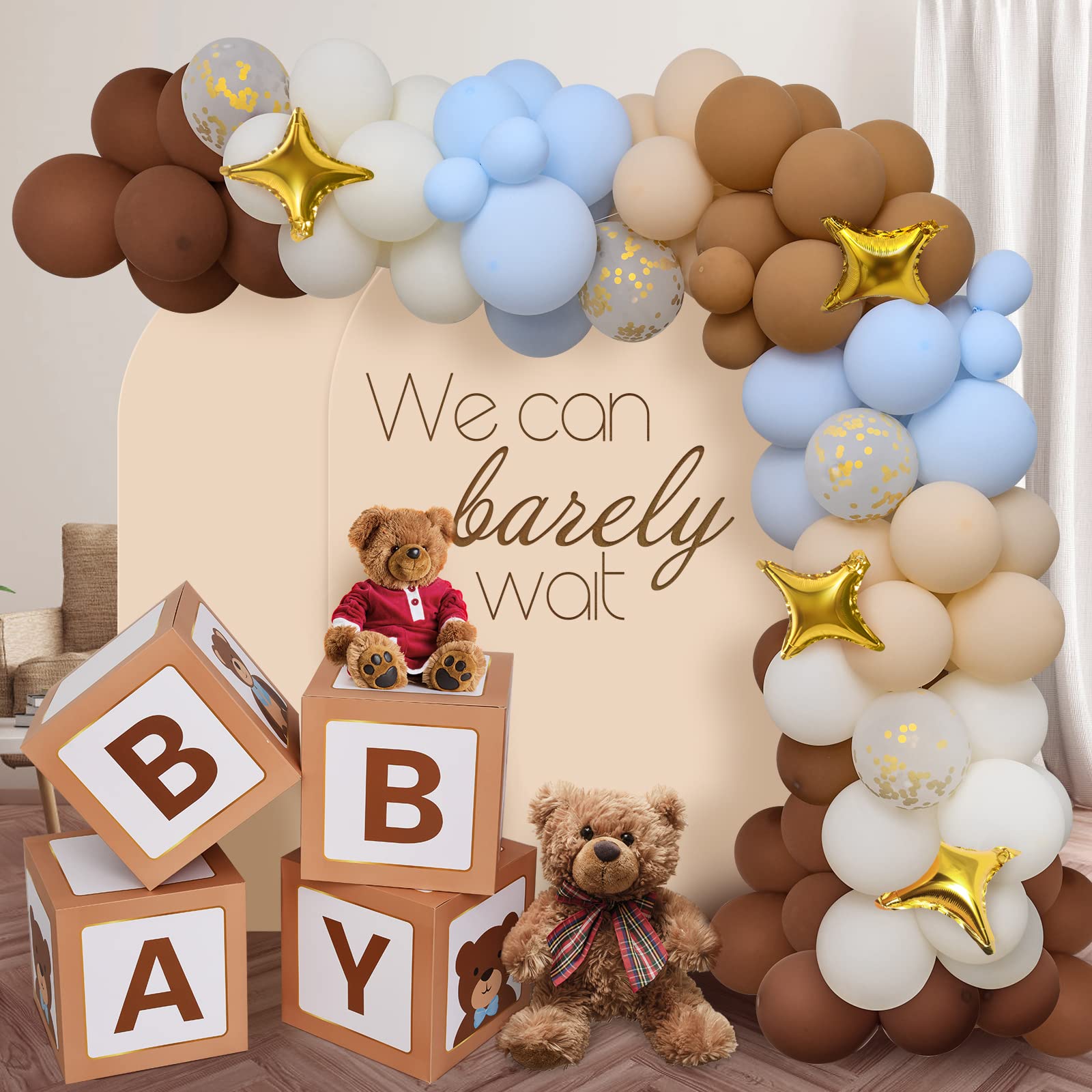Buy Winrayk Teddy Bear Baby Shower Decorations for Boy Baby Boxes with ...