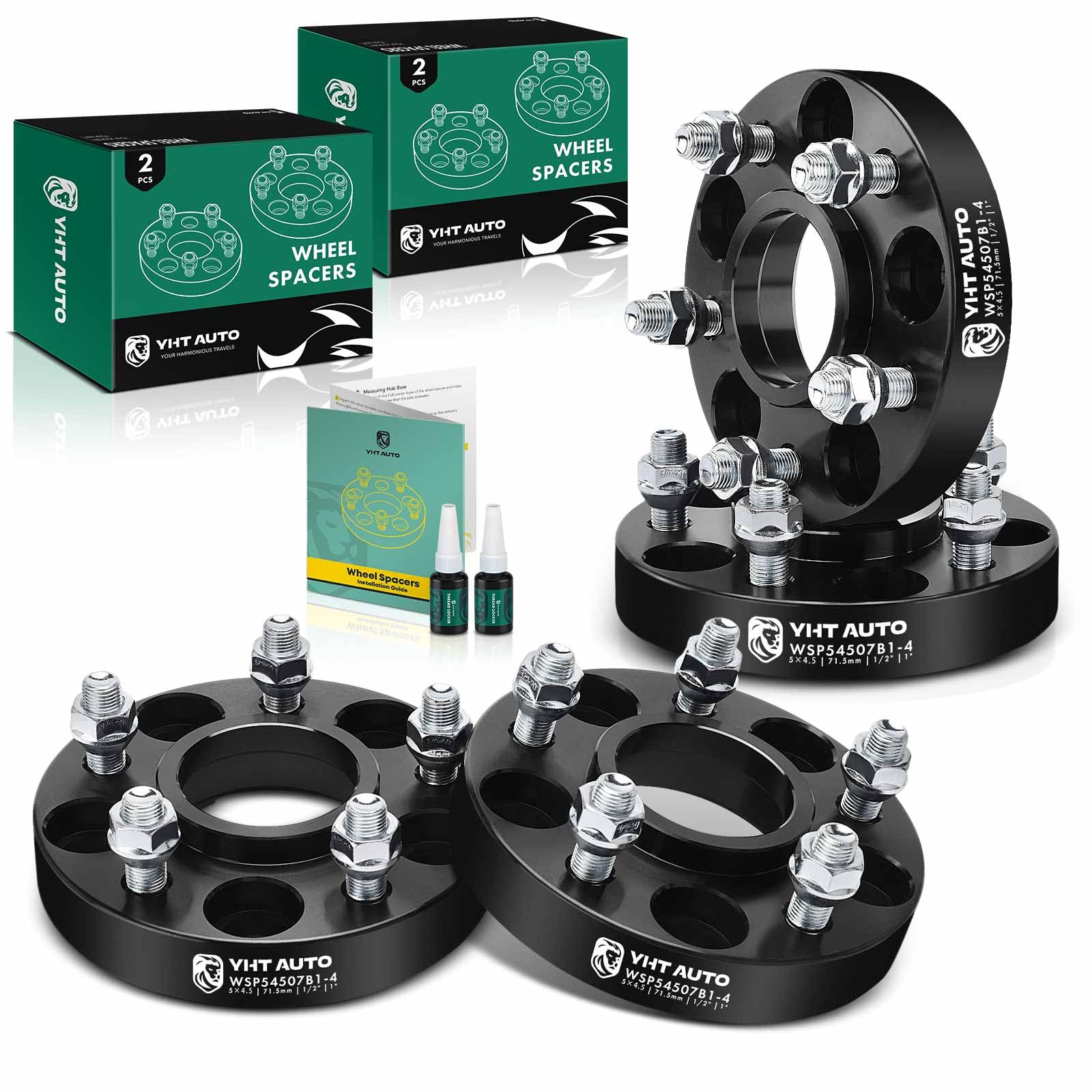 Amazon.com: YHTAUTO 5x4.5 Hub Centric Wheel Spacers 1 inch Fits Dodge ...