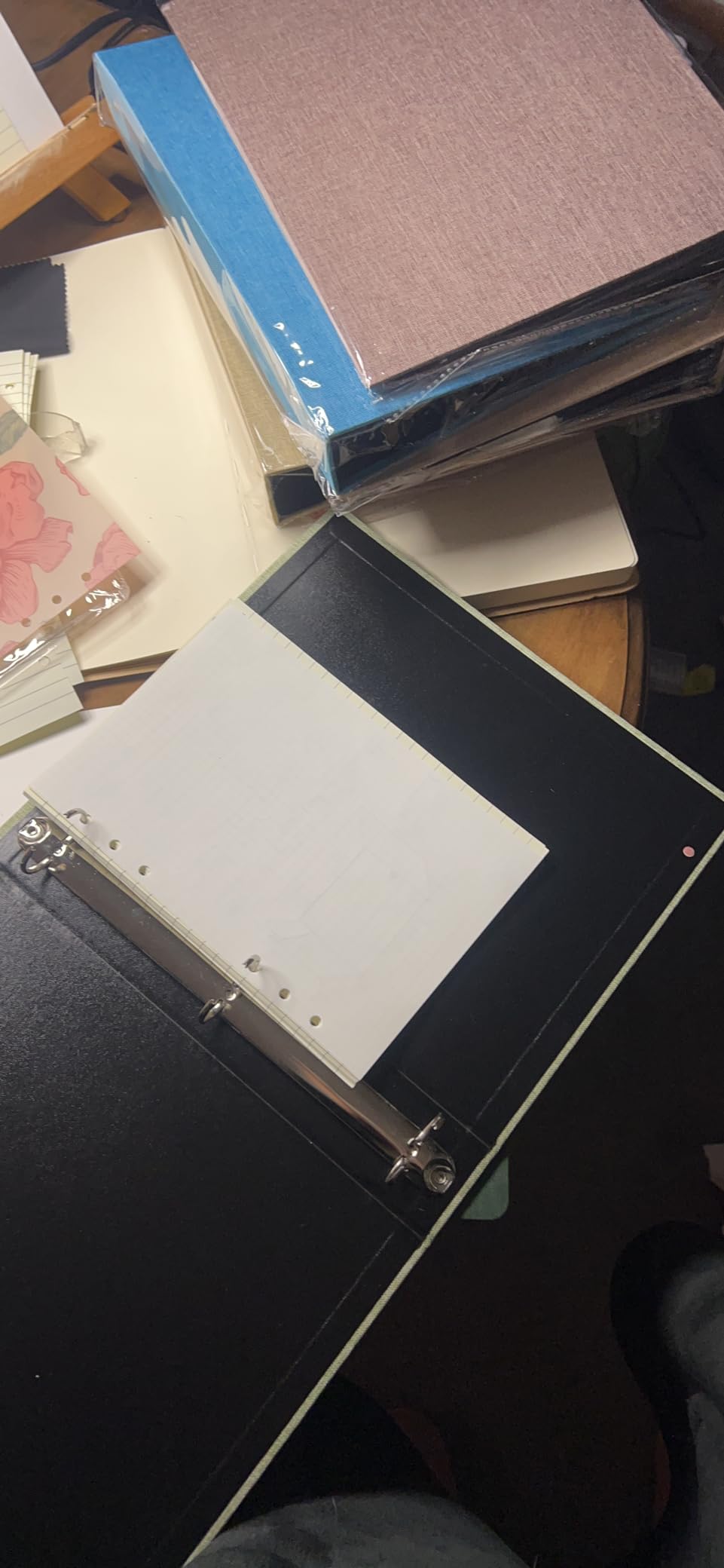 Amazon.com : Fuutreo 6 Pcs 3 Ring Binder 1 Inch Fabric Round Ring ...