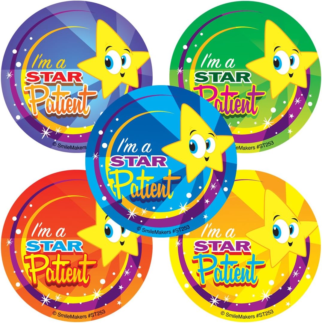 Amazon.com: SmileMakers Star Patient Stickers - Prizes and Giveaways ...