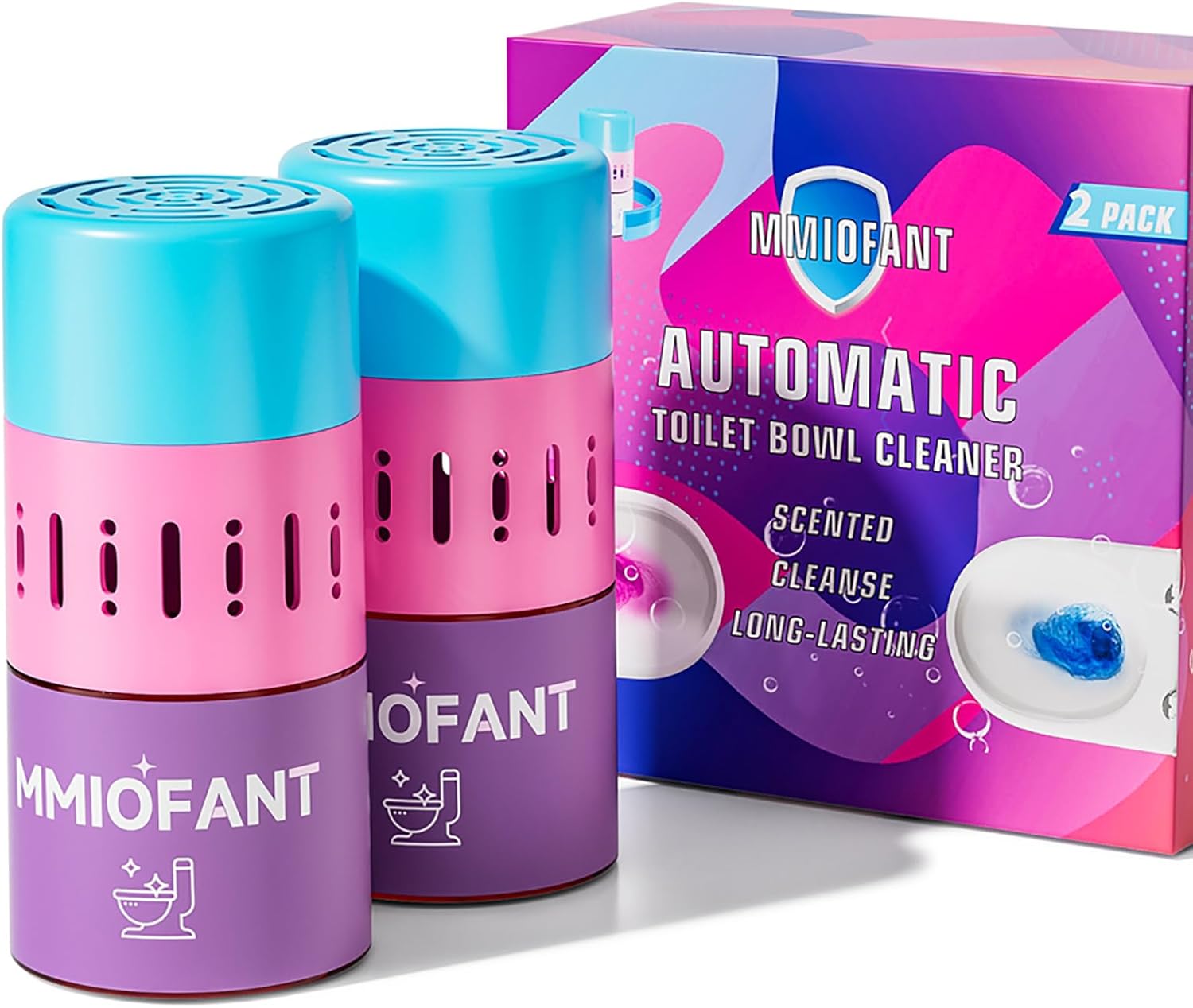 Amazon.com: MMIOFANT Automatic Scented Toilet Bowl Cleaner Bottle,2 ...