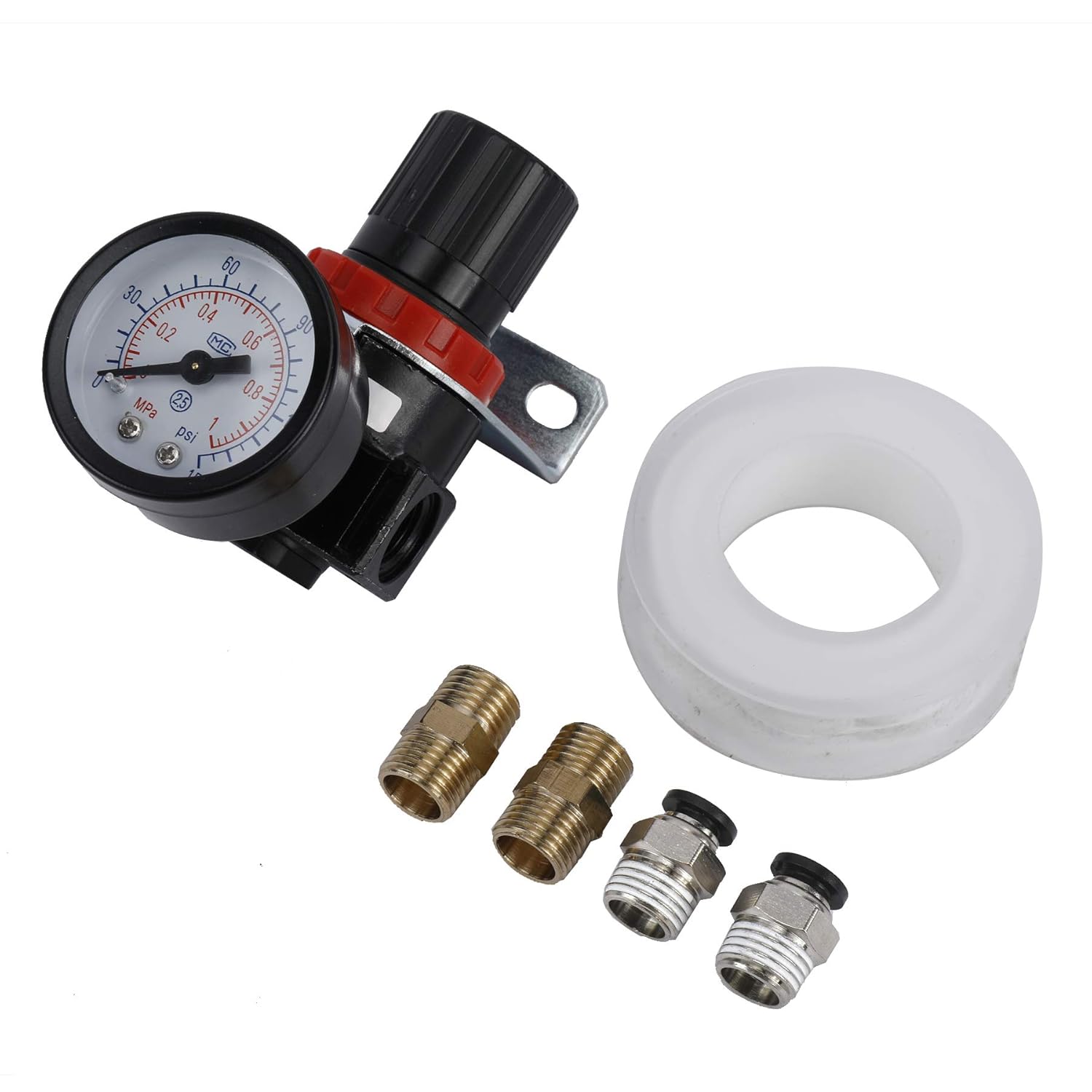 AuInn Mini Pressure Regulator Kit 5-in-1 1/4 PT AR2000 for Compressed ...