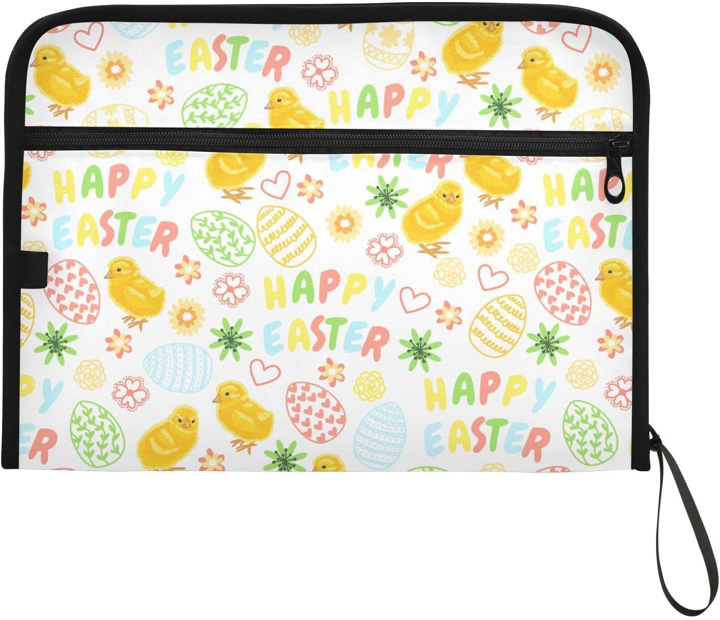 Easter Eggs Chicks Expanding File Folder for Documents A4 Letter Size ...