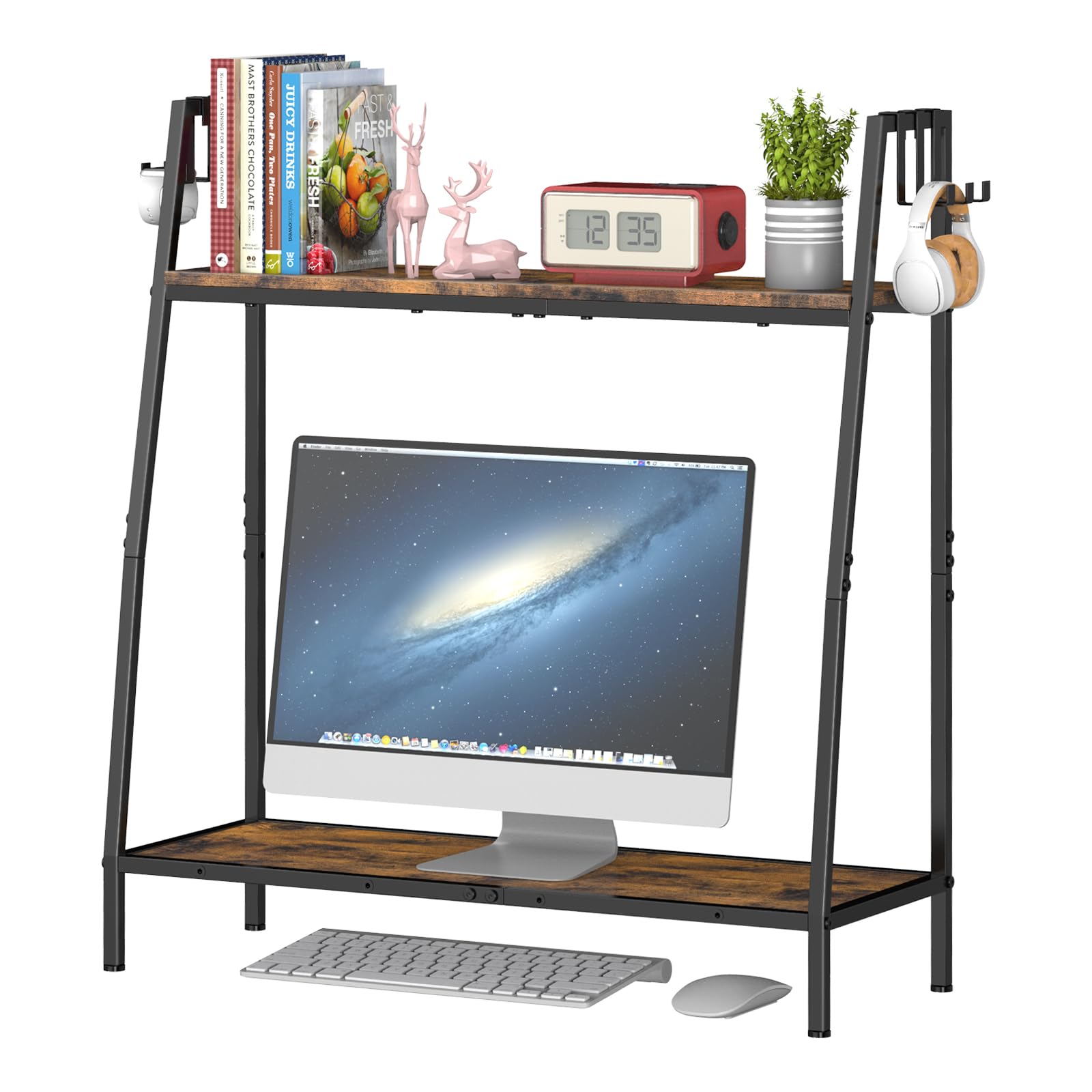 Amazon.com: Tuenort Desk Shelf, 28.9" Desktop Organizer Shelf, Desk ...