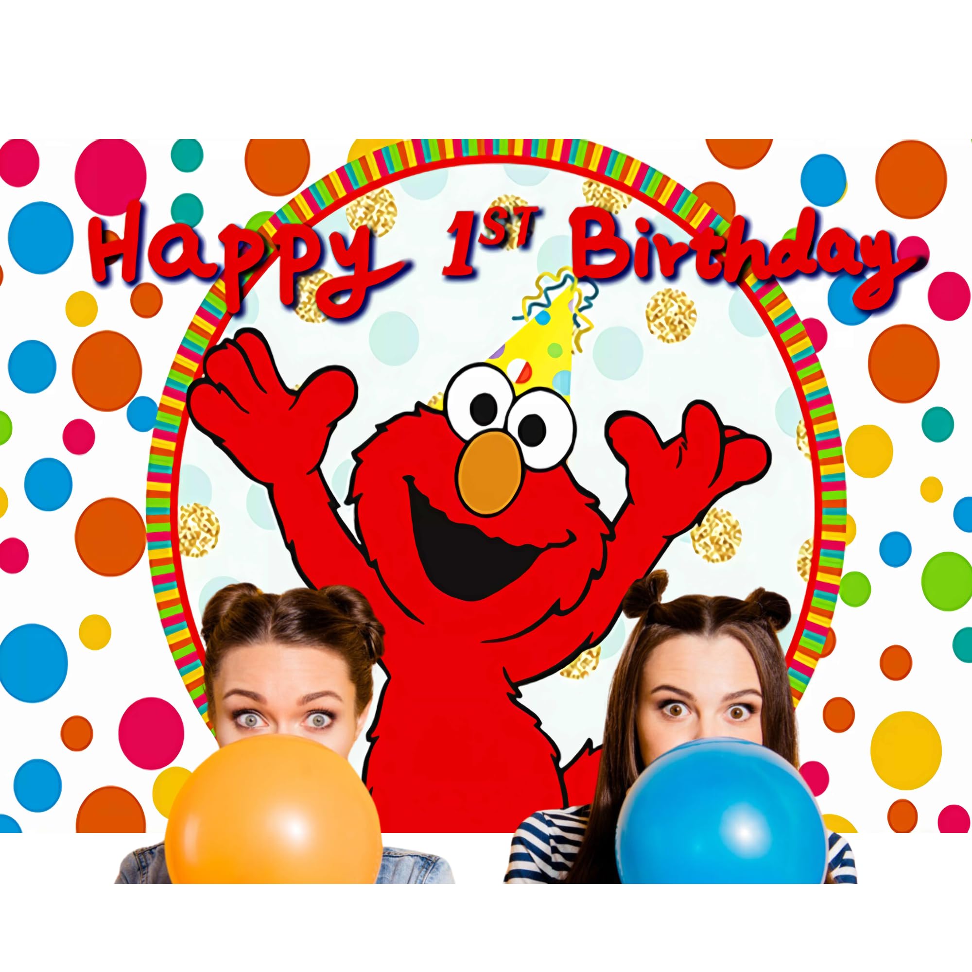 Elmo Centerpieces Decorations Great For A Birthday Party... HBD Cookie