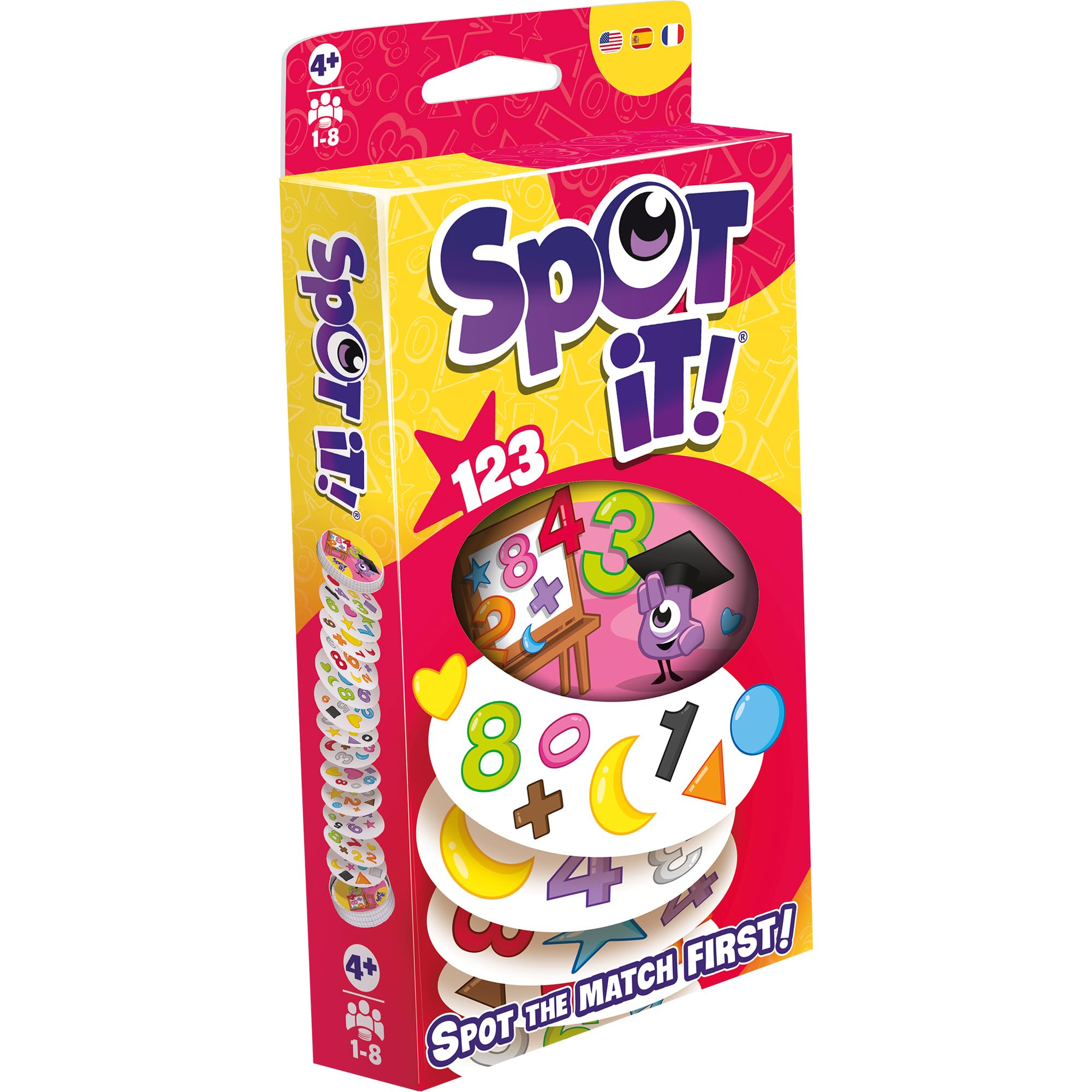 Spot It! / Dobble 1, 2, 3 (2024 Edition; ML) - Eco-Friendly Card Game ...
