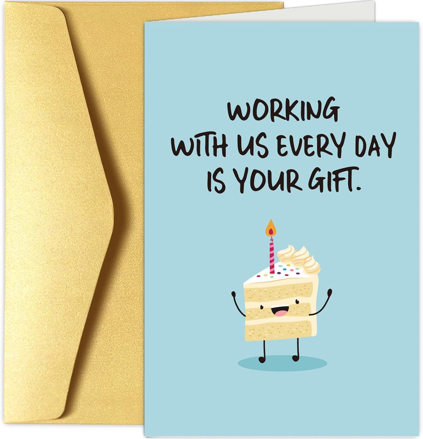 Amazon.com : Funny Coworker Birthday Card, Birthday Card for Colleague ...