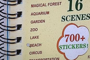 Amazon.com: Sticker Coloring Books for Kids Ages 4-8: Reusable 700 ...