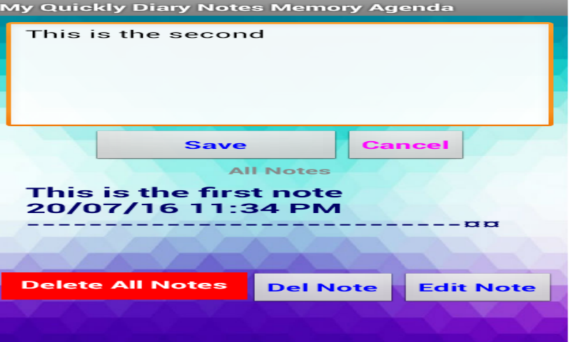 Quick Dialy Diary Note Agenda - App on Amazon Appstore