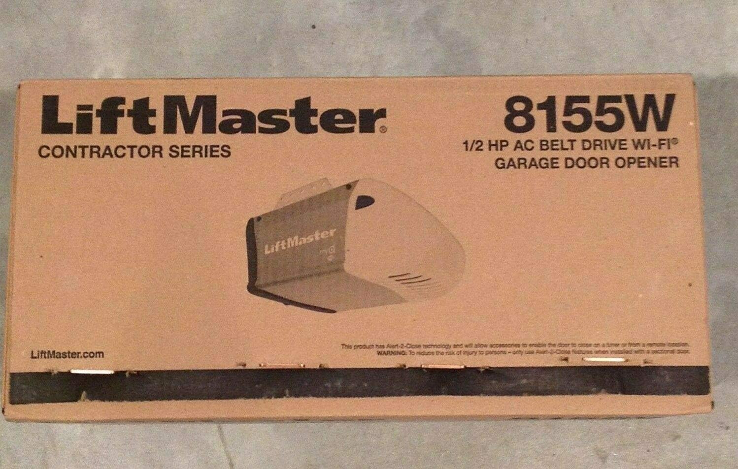 Amazon | LiftMaster コントラクターシリーズ 8155 1/2HP ベルトドライブ ガレージドアオープナー レールなし | ドア