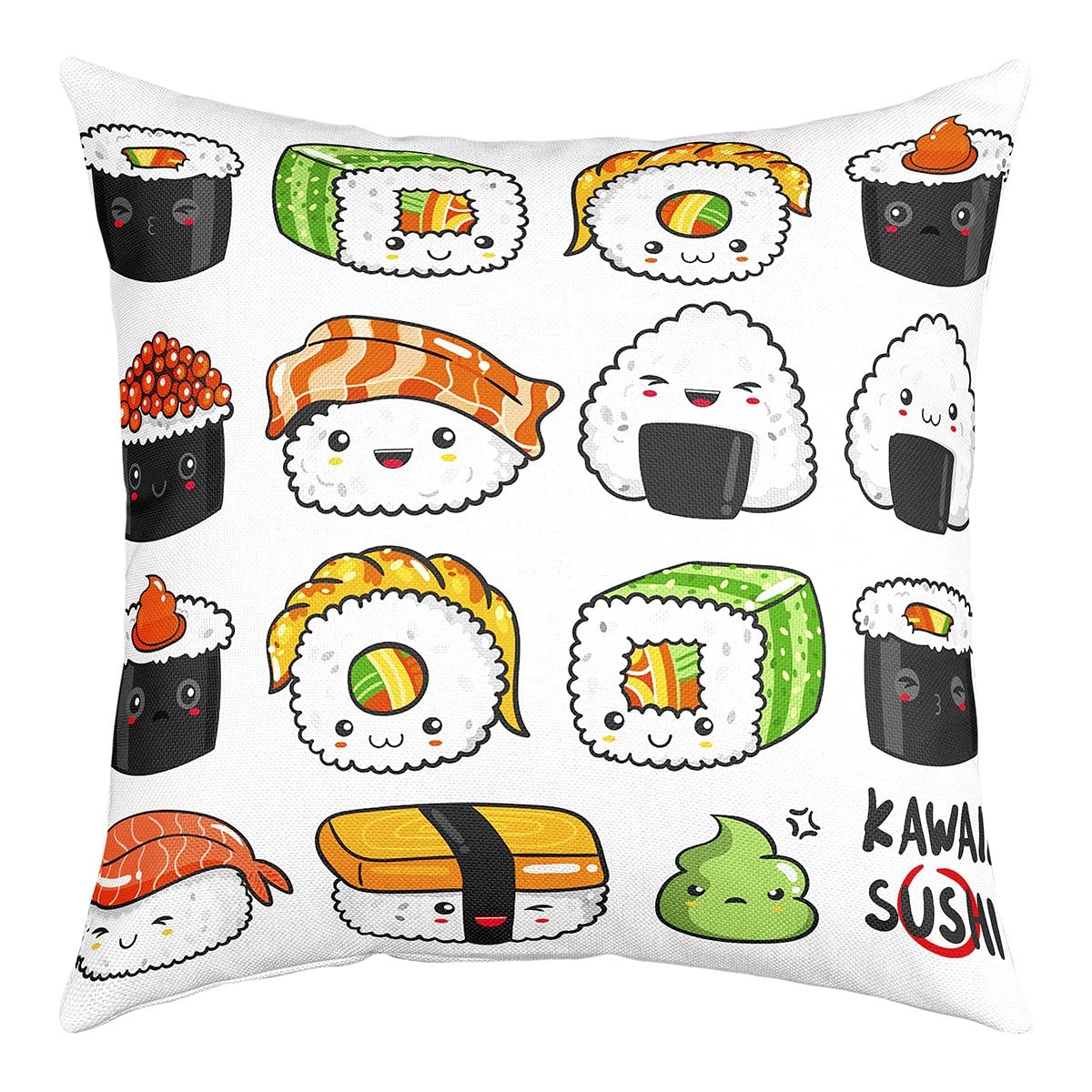 Kawaii Food Pillow Case