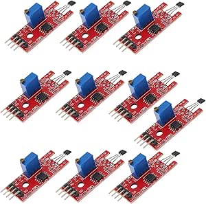 Amazon.com: AIHJCNELE 10pcs KY-024 Hall Magnetic Standard Linear Module ...