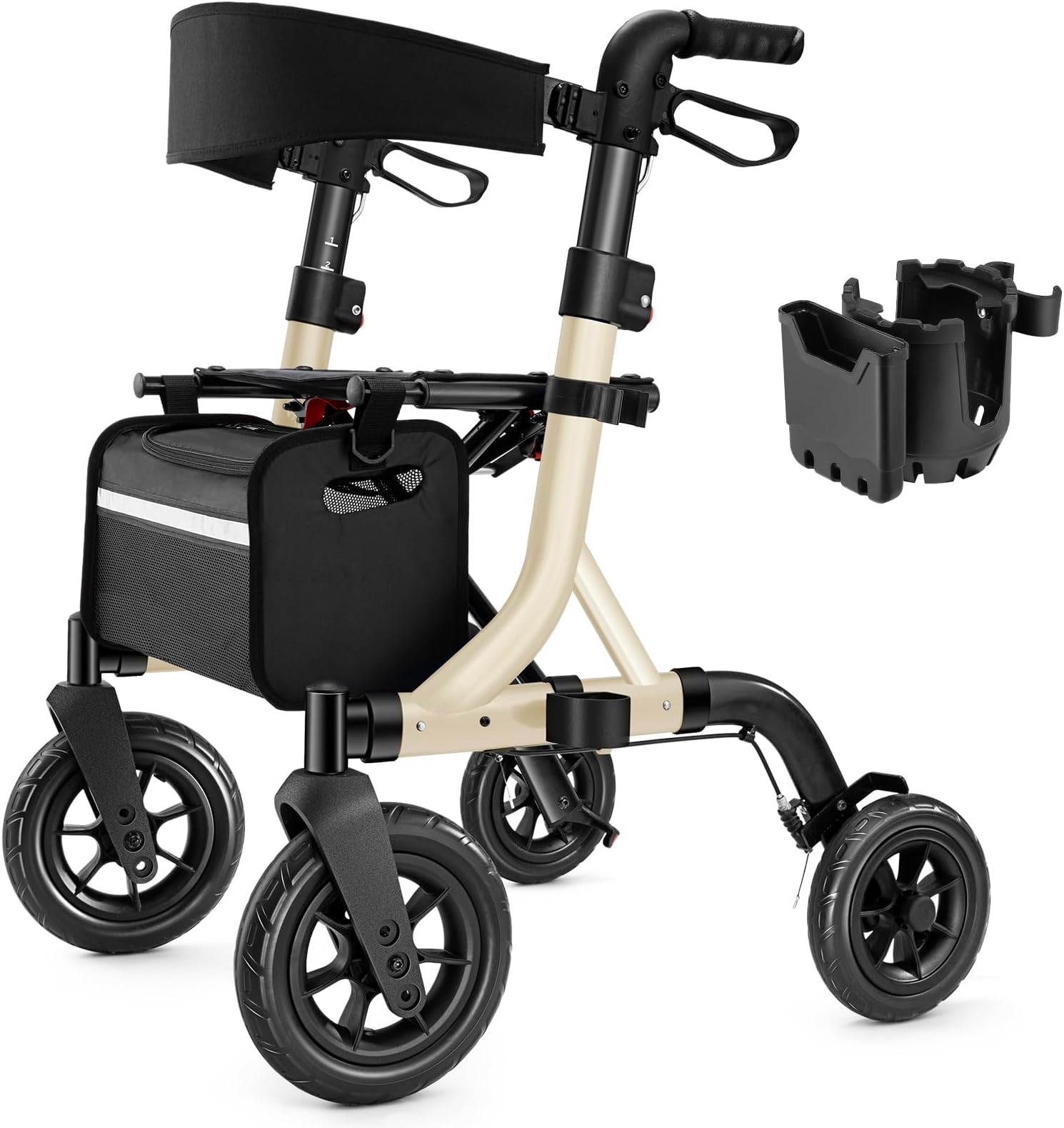 Amazon.com: MAXWALK Walkers for Seniors, Rollator Walker with Seat, 10 ...