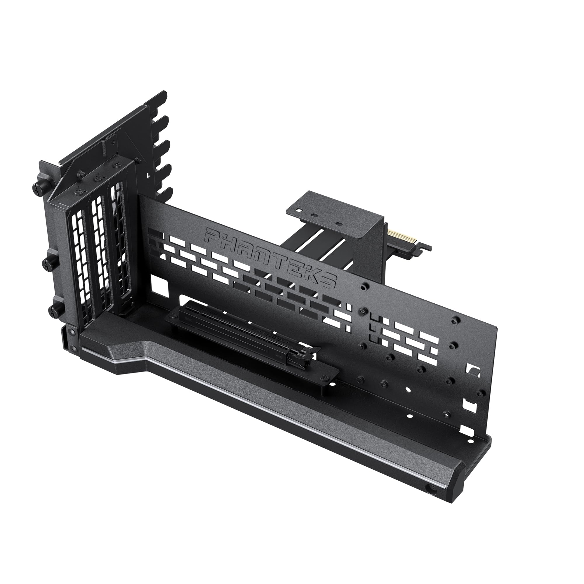 Phanteks Premium Vertikales GPU-Bracket PCIe 4.0 x 16 Riser-Kabel, DRGB - 220 mm, schwarz ...