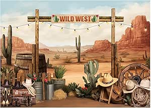 Amazon.com : WOLADA Western Cowboy Backdrop Wild West Backdrop 7x5FT ...