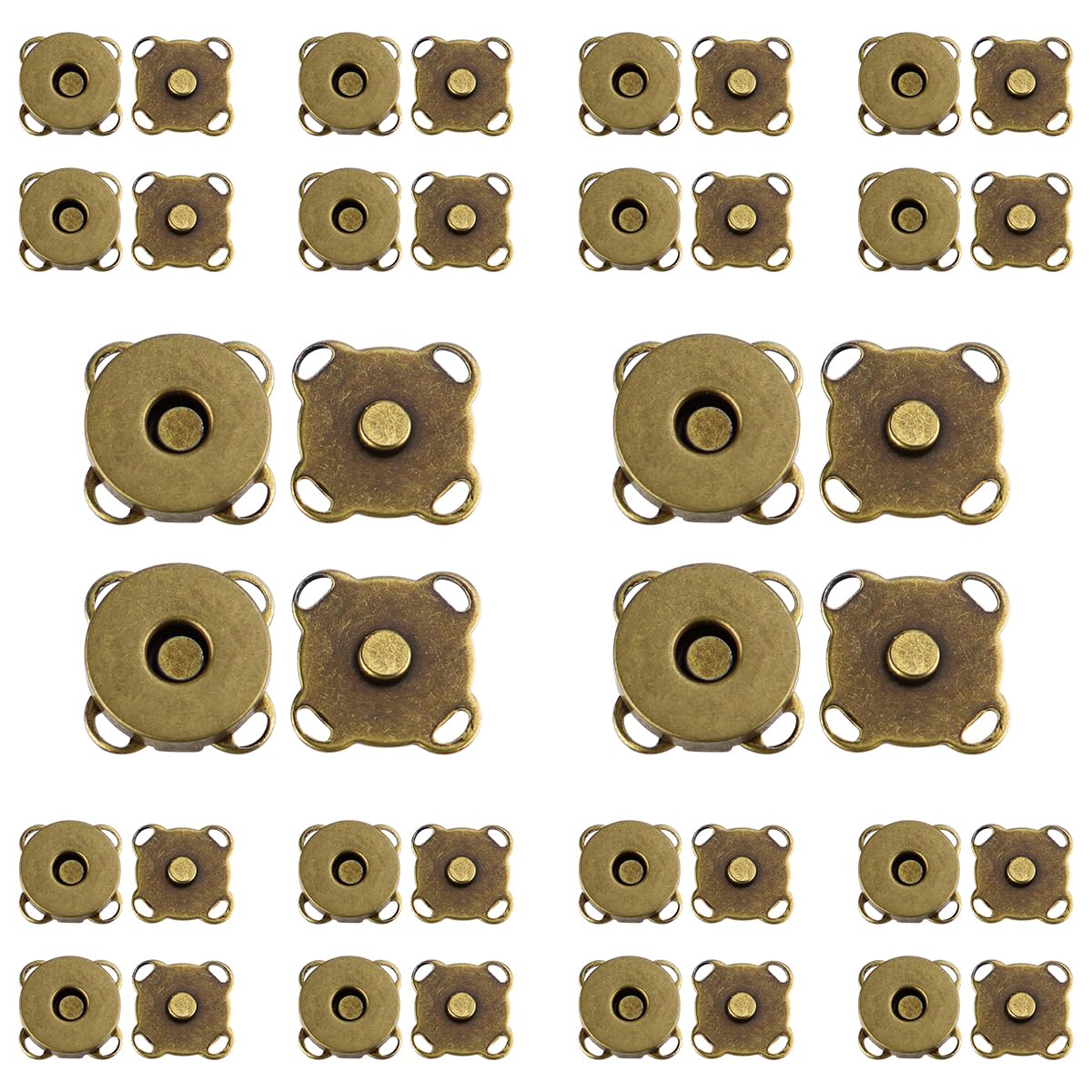 Amazon.com: 20 Sets Plum Magnetic Snaps Buttons for Sewing Supplies ...