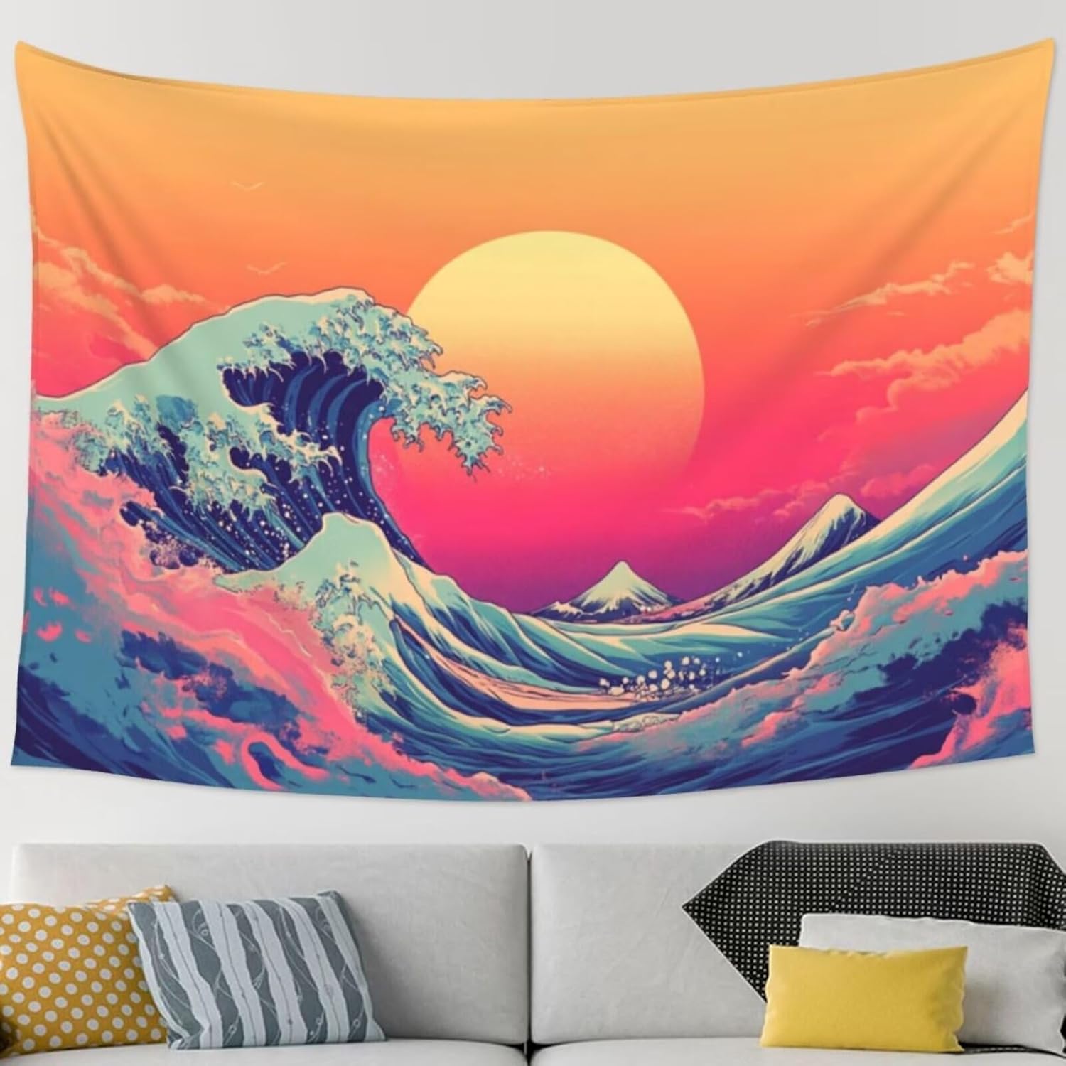 Tapestry for Bedroom Aestheticfor Decor Mountain Tapestry Living Room ...