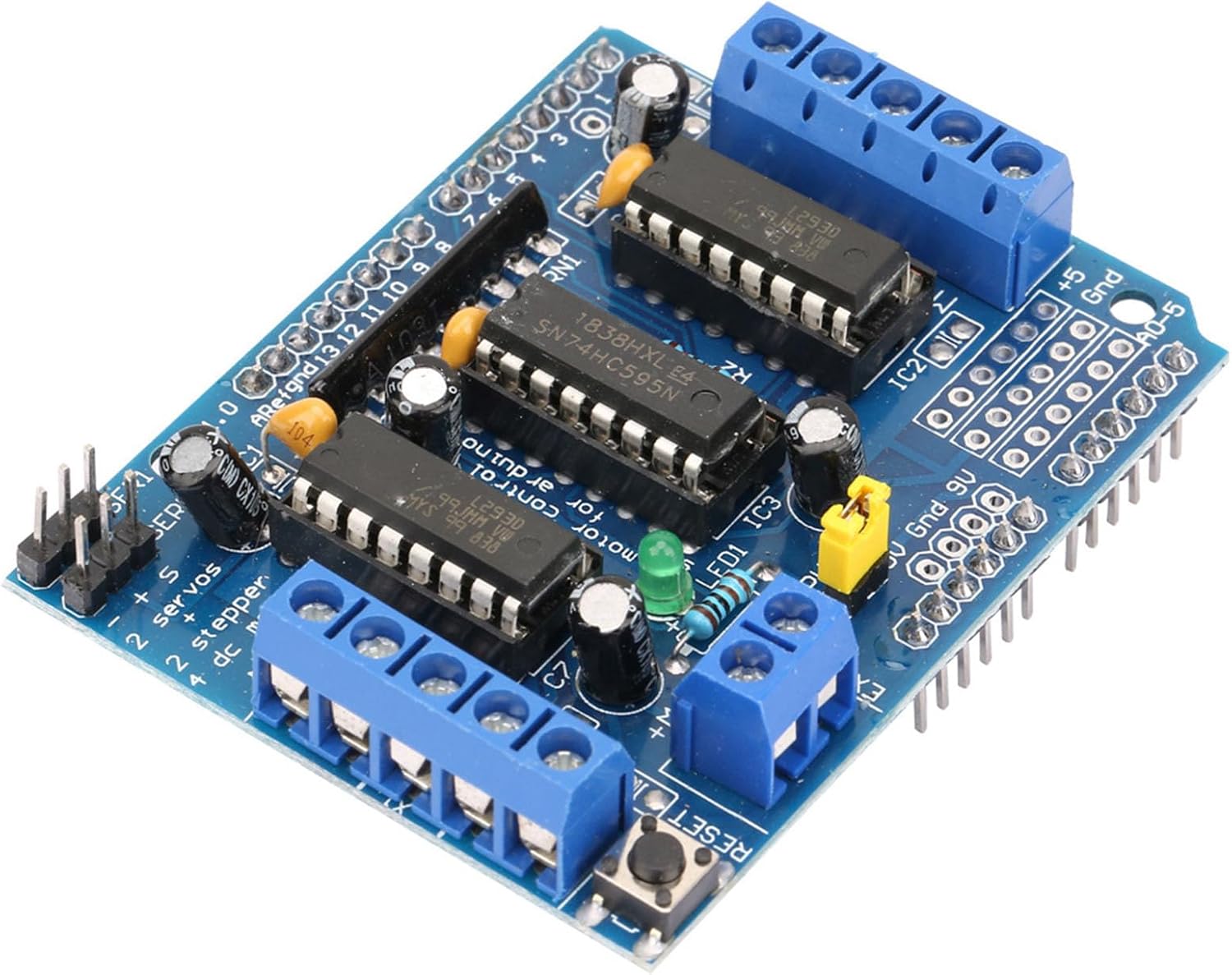 RASTKY L293D Motor Drive Expansion Board - 4-Channel and Stepper Motor ...