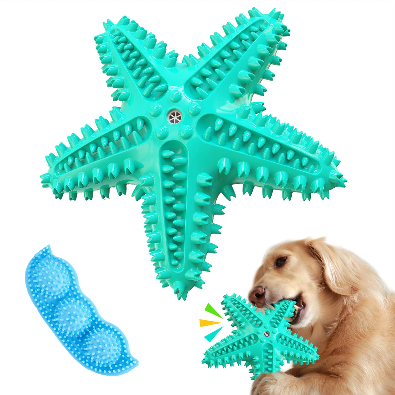 Dog Chew Toy, Starfish Puppy Teeth Toy, Dog Teething Cleaning Chew Toys ...