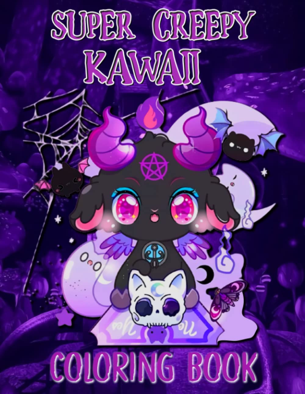 Buy Super Creepy Kawaii Coloring Book: Creepy Kawaii Horror Chibi ...