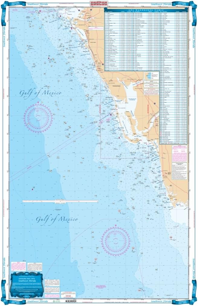Amazon.com : Waterproof Charts 15F Southwest : Fishing Charts And Maps ...