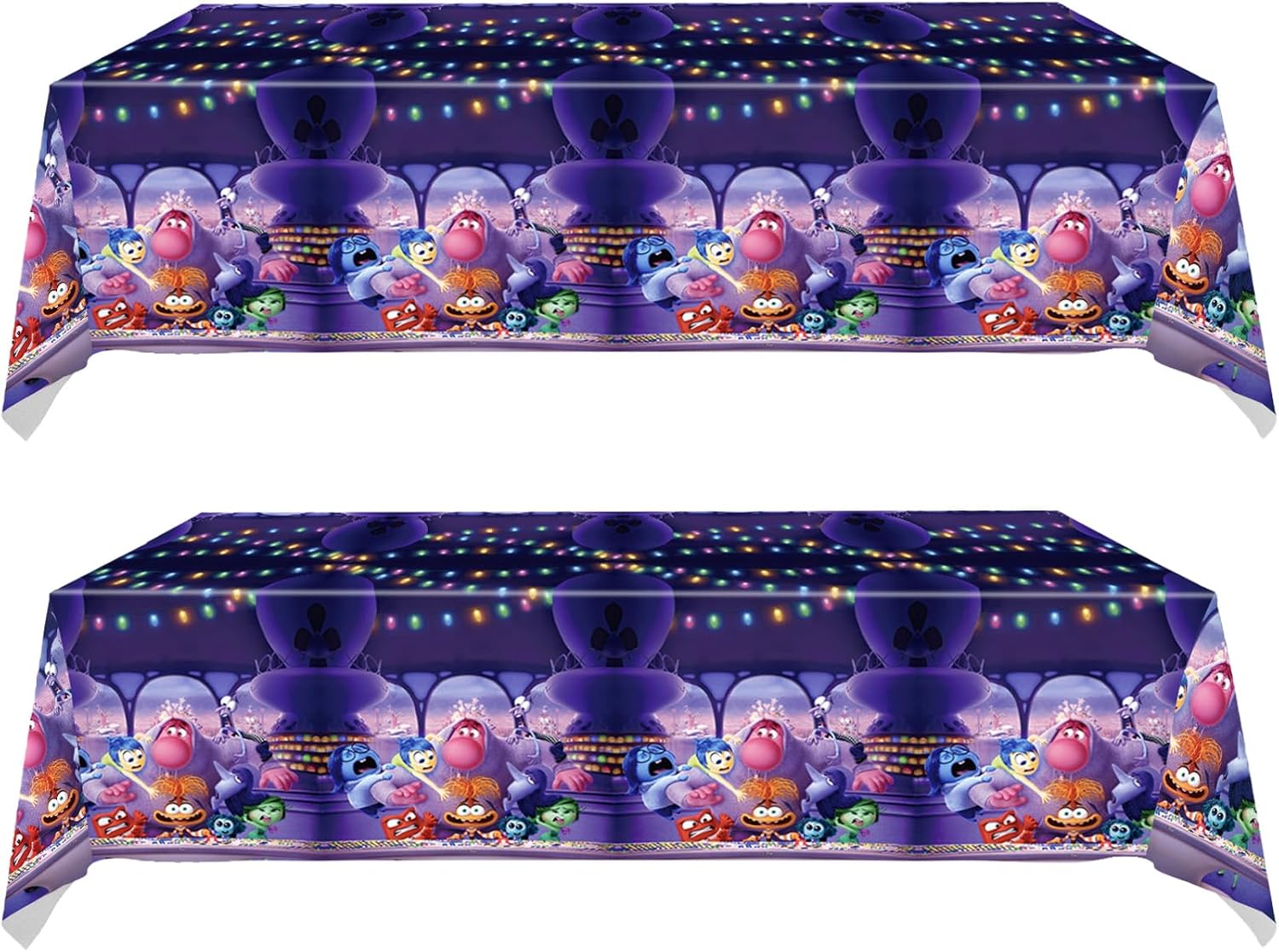 Amazon.com: HJFZLY 2Pcs Inside Out Party Tablecloth, Inside Out Table ...