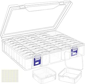 LINYAPRY Bead Organizer Box, 46 Pcs Small Bead Organizers and Storage ...